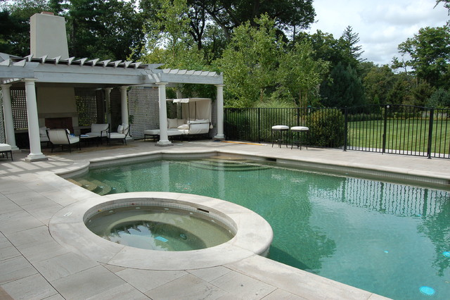 Newton Colonial - Traditional - Pool - Boston - by Paul Maue Associates ...