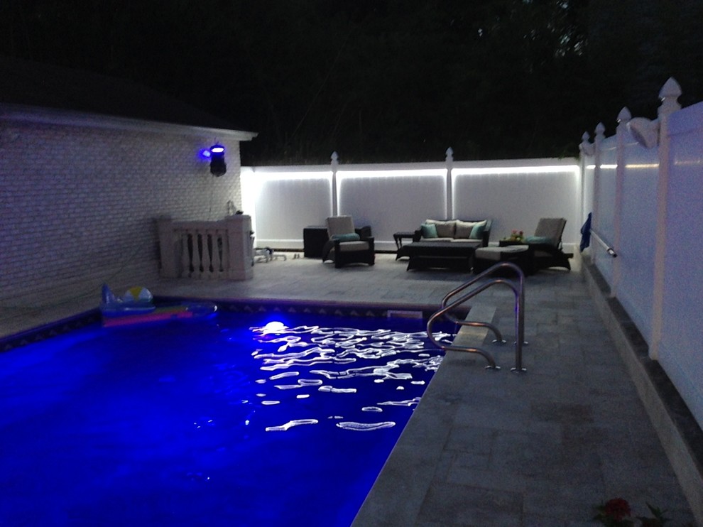 Night Light Balustrade System - Modern - Pool - New York - by Coral ...