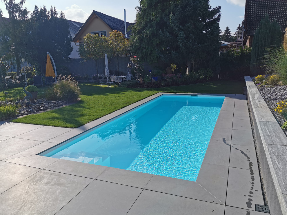 NIVEKO Polystone Invisible 8,00 x 3,00 x 1,50 m mit treppe Modern ...