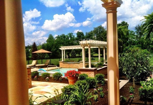 North Whitehall Custom Swim Spa with Sheer Descent Waterfalls ...