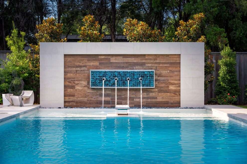 Northaven Linear Diving Pool - Modern - Pool - Dallas - by Randy Angell ...