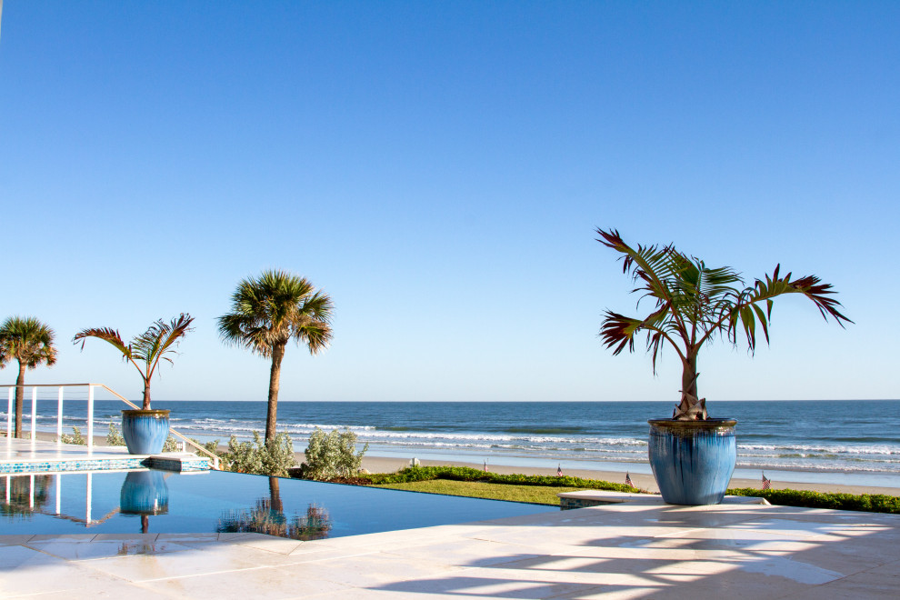 Oceanfront Infinity Edge Pool - Modern - Pool - Orlando - by All Aqua ...
