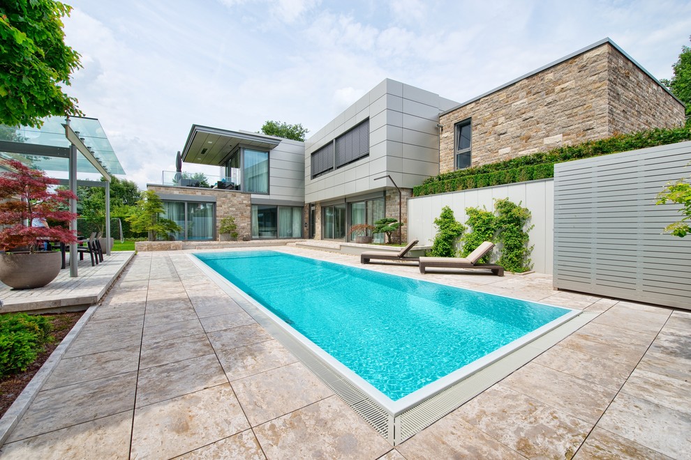 Odenwaldpool 13 x 3,6 x 1,5 m - Modern - Pool - Frankfurt - by Pool ...