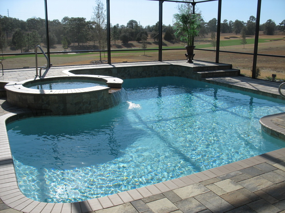 OFFSET RECTANGLE - Traditional - Pool - Tampa - by Cowgill Pools, Inc ...