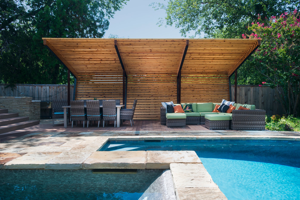 Oklahoma Sun Shade, Fitzsimmons Architects - Modern - Pool - Oklahoma ...