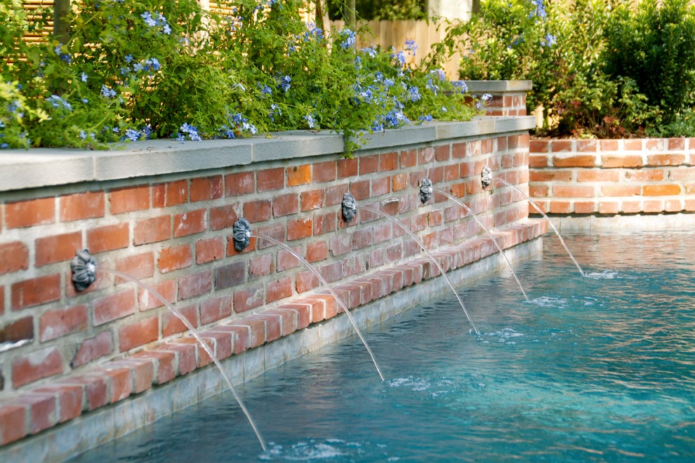 Old Saint Louis Brick Coping - Traditional - Pool - New Orleans - by ...