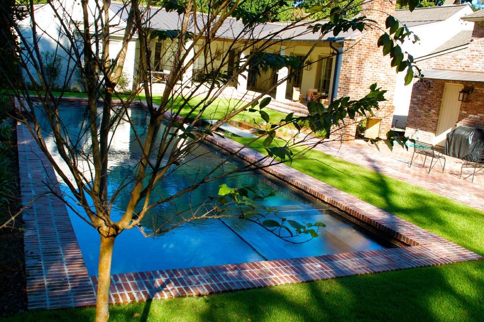 Old Saint Louis Brick Coping - Traditional - Pool - New Orleans - by ...