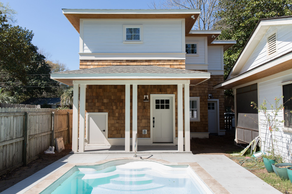 Old Village Carriage House - Traditional - Swimming Pool & Hot Tub ...