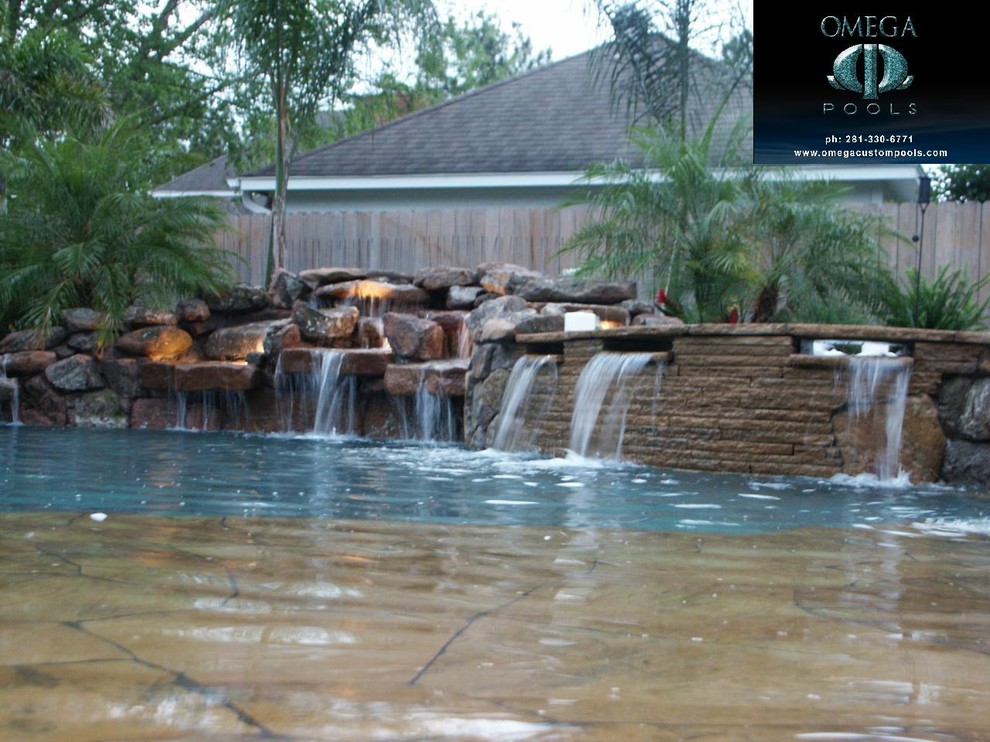 Omega 1 - Tropical - Pool - Houston - by Omega Pools, LLC 281-330-6771 ...