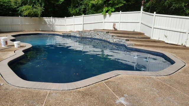 One More Pool Renovation - Tile, Coping, Diamond Brite - Ocean Blue ...