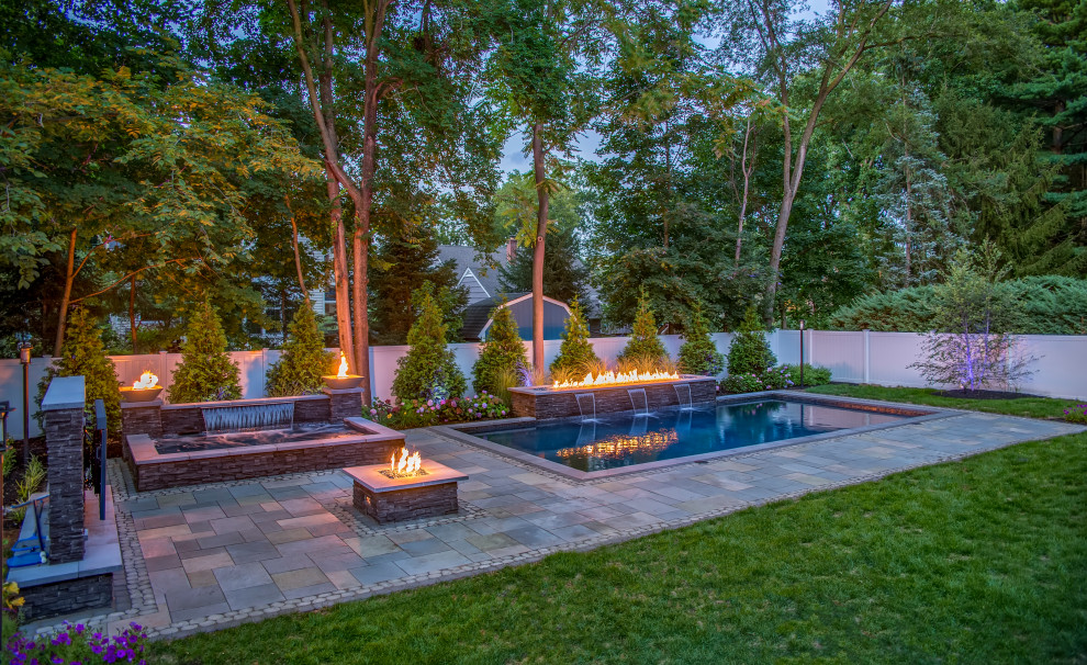 Oradell, NJ - Modern - Pool - New York - by Everclear Pools & Spas | Houzz