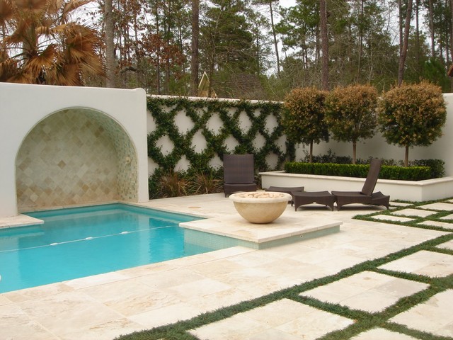 Our Work - Tropical - Pool - Houston - by Pool Side Tile / Marble ...
