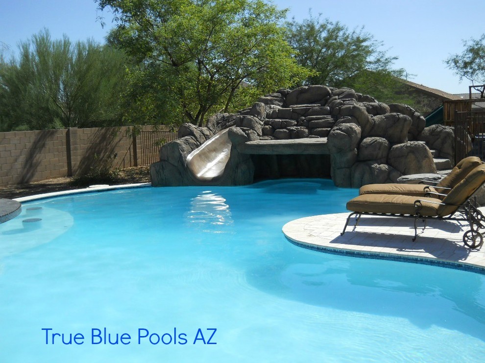 Our Work - Contemporary - Pool - Phoenix - by True Blue Pools | Houzz