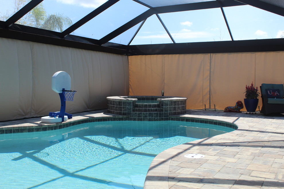 Outdoor Privacy and Shade Curtains - Modern - Pool - Other - by Florida ...
