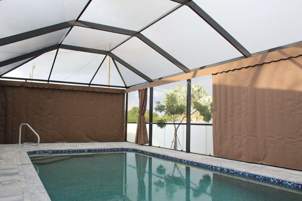 Outdoor Privacy and Shade Curtains - Modern - Pool - Other - by Florida ...