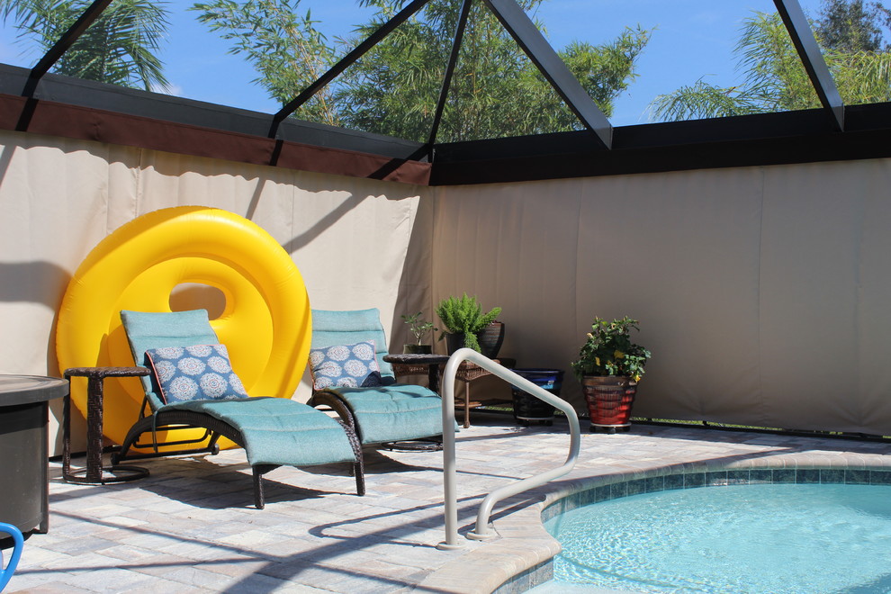 Outdoor Privacy and Shade Curtains - Modern - Pool - Other - by Florida ...