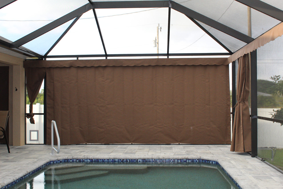 Outdoor Privacy and Shade Curtains - Modern - Pool - Other - by Florida ...