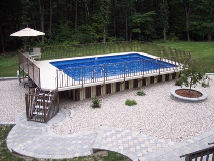 Oxford CT - Traditional - Pool - Bridgeport - by Gibraltar Pools | Houzz