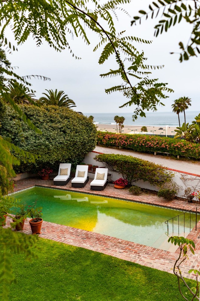 Pacific Palisades Spanish Colonial Revival - Mediterranean - Pool - Los ...