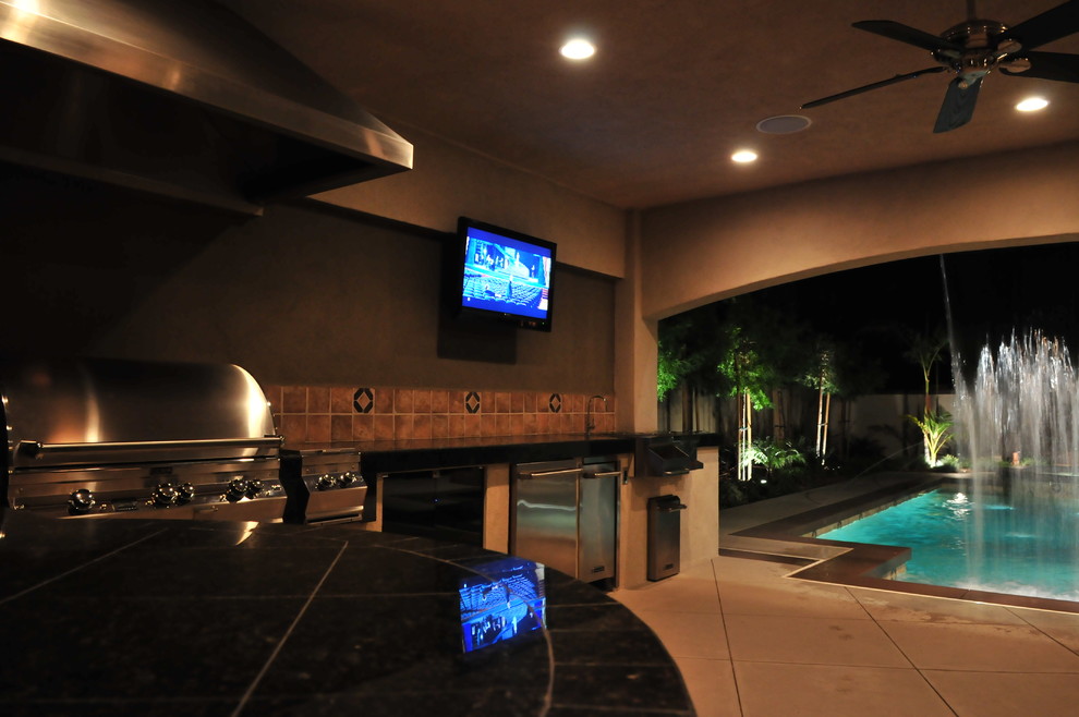 Party back yard - Traditional - Pool - Orange County - by Fluid ...