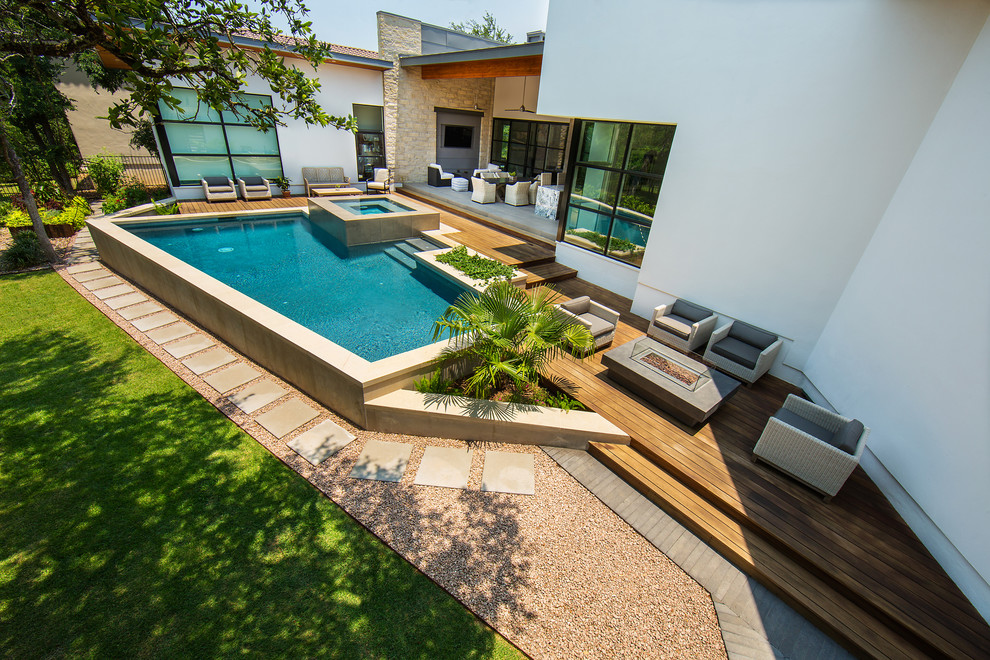Patio Pool Paridise - Contemporary - Pool - Austin - by Vernon Wentz ...