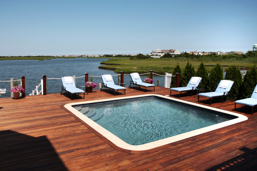 Patios - Beach Style - Pool - Philadelphia - by Asher Slaunwhite ...