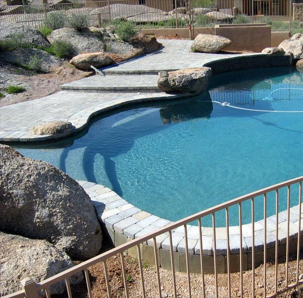 Patios, Pools, & Coping - Modern - Pool - Phoenix - by European Pavers ...