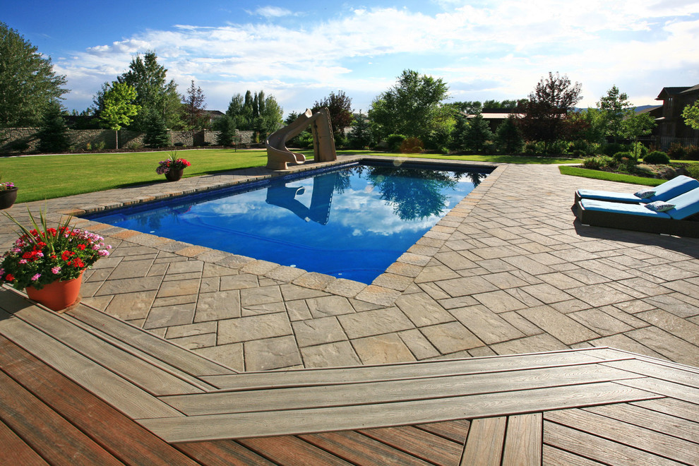 Paver Installation - Contemporary - Pool - Salt Lake City - by DECOR ...