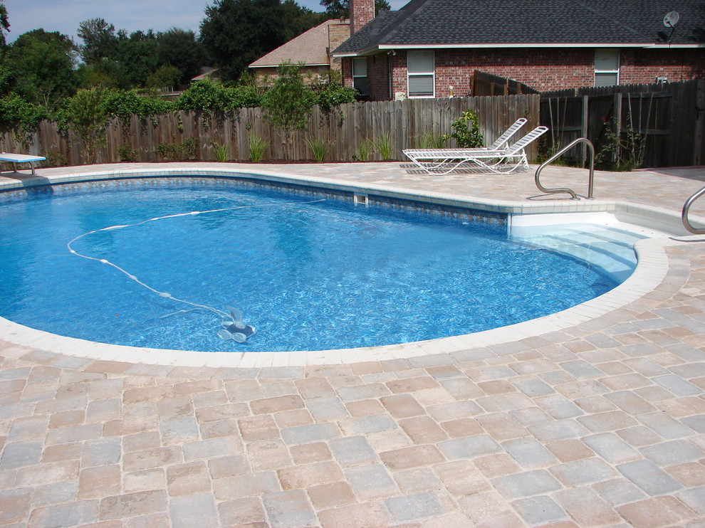 Paver patios, walkways, pool decks, & driveways - Traditional - Pool ...