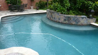 Pebble Sheen - Contemporary - Pool - Houston - by Ocean Blue Pools | Houzz