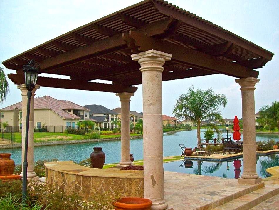 Pergola/Arbor - Traditional - Pool - Houston - by By Design ...