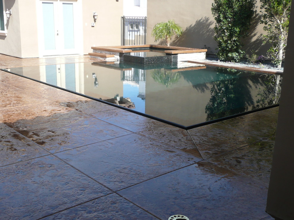 Perimeter Overflow Pool - Pool - Los Angeles - by Allstate Pools & Spas ...