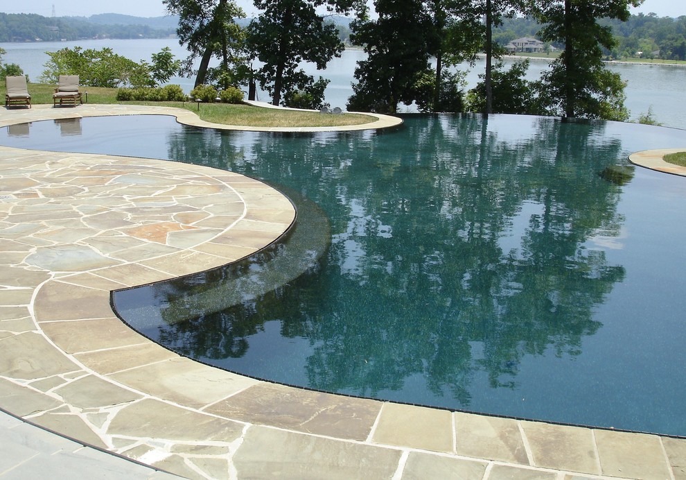 Perimeter OverFlow with Vanishing Edge - Rústico - Piscina - Atlanta ...
