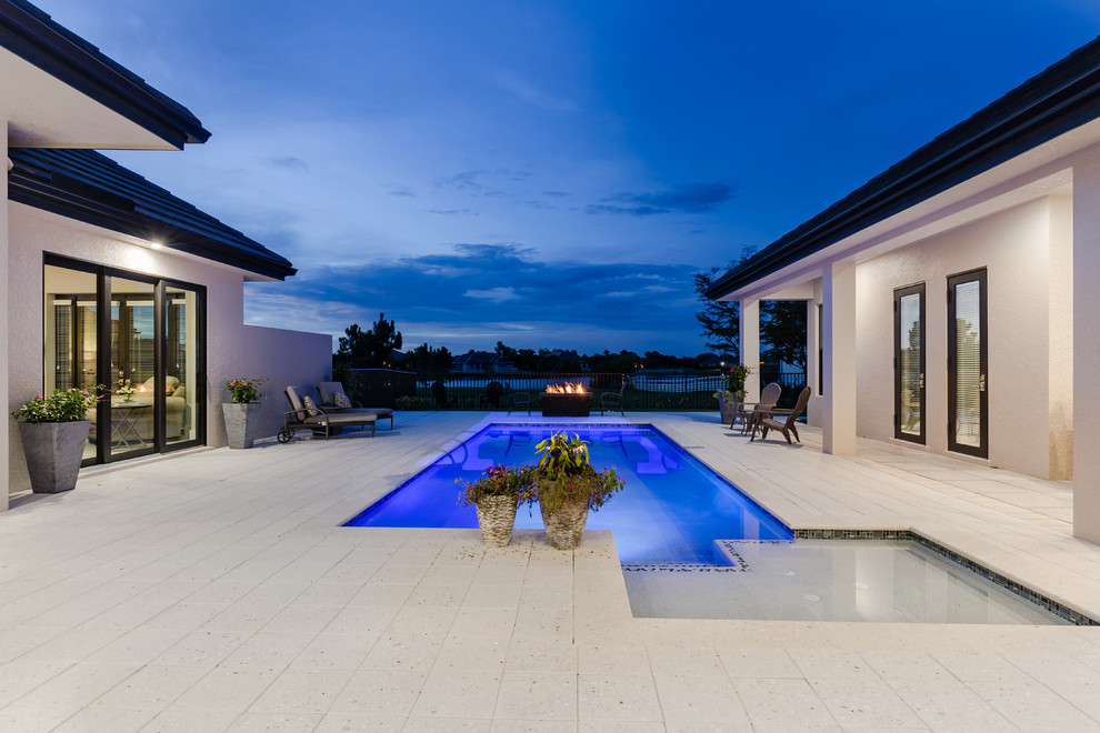 Persano Model Fort Myers, Florida - Contemporary - Swimming Pool & Hot ...