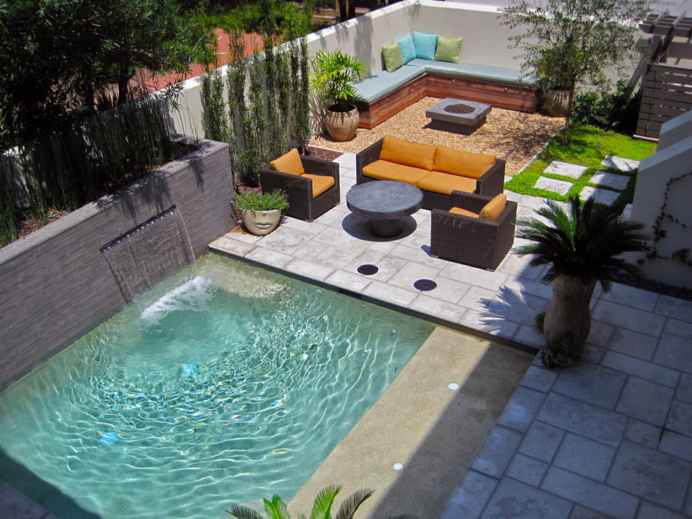 Phillips Residence - Contemporary - Pool - Miami - by Horton Land Works ...