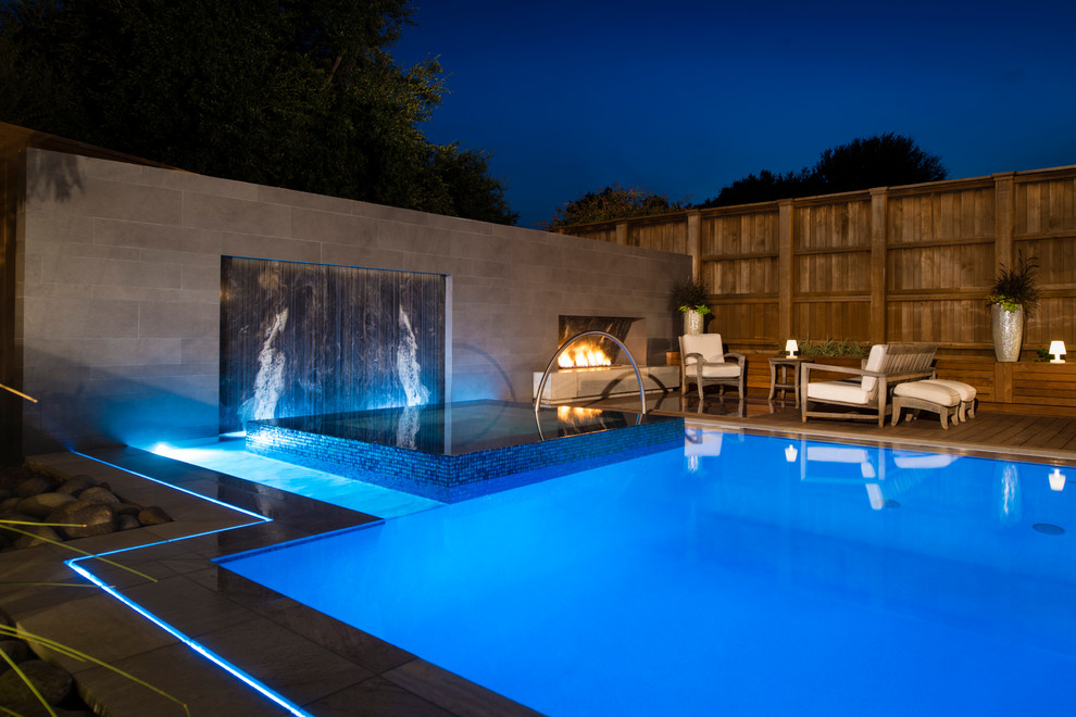 Plano Perimeter Overflow Modern - Modern - Pool - Dallas - by Randy ...