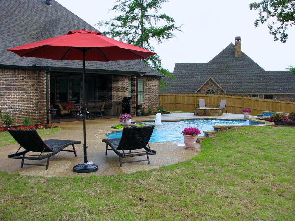 Pool & Lounging Area - Traditional - Pool - New Orleans - by Stone ...