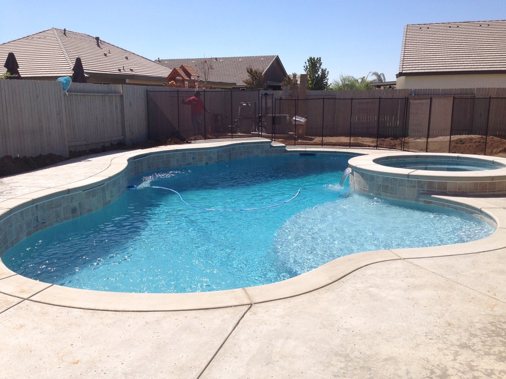 Pool and spa - Contemporary - Pool - Los Angeles - by Andes Pool ...