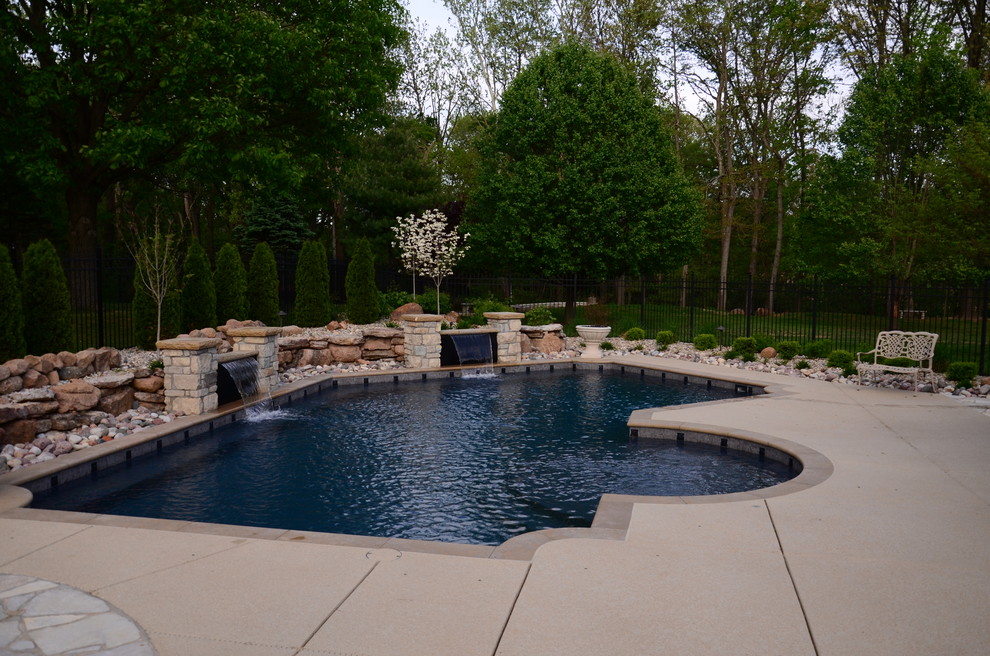Pool and Spa Design and Construction - Traditional - Pool - St Louis ...