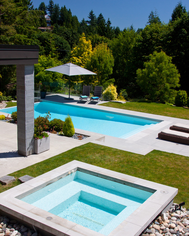 Pool & Spa View - Modern - Pool - Vancouver - by Alka Pool Construction ...