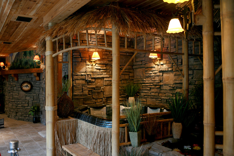 Pool & Tiki Spa - Traditional - Pool - Salt Lake City - by Carrick ...