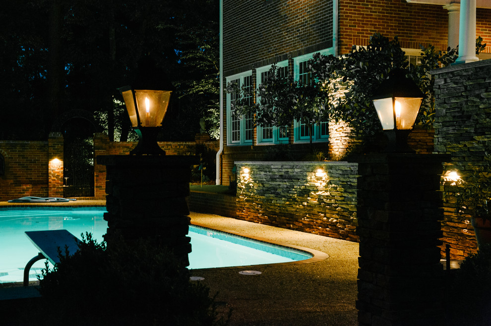 Pool and Water Feature Lighting - Traditional - Pool - Richmond - by ...
