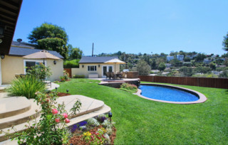 Pool and yard - Traditional - Pool - Los Angeles - by Stonebrook Design ...