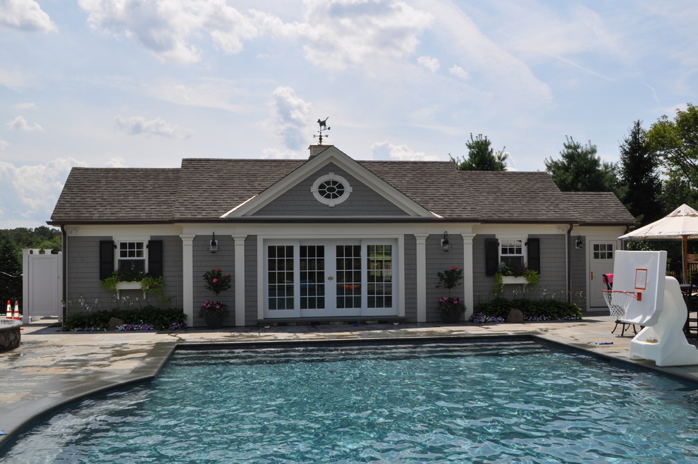 Pool Cabana, Westwood, MA - Traditional - Pool - Boston - by CWC Design ...