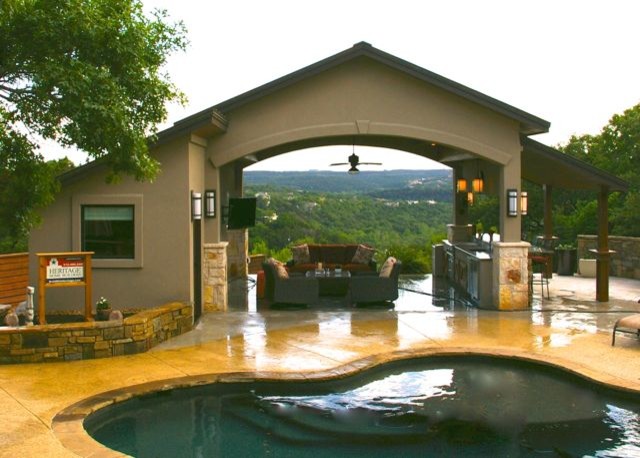 Pool Casita with Hill Country View - Traditional - Pool - Austin - by ...