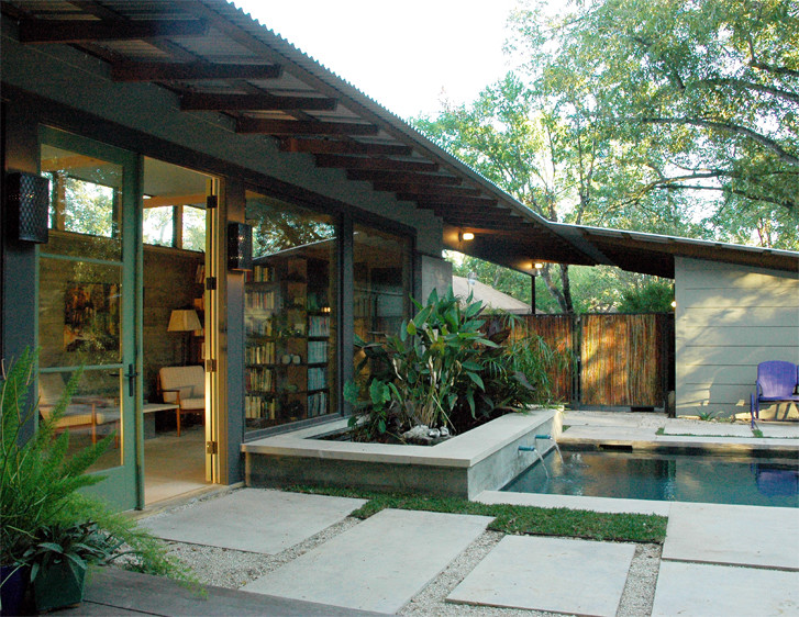 pool courtyard - Modern - Pool - Austin - by User | Houzz