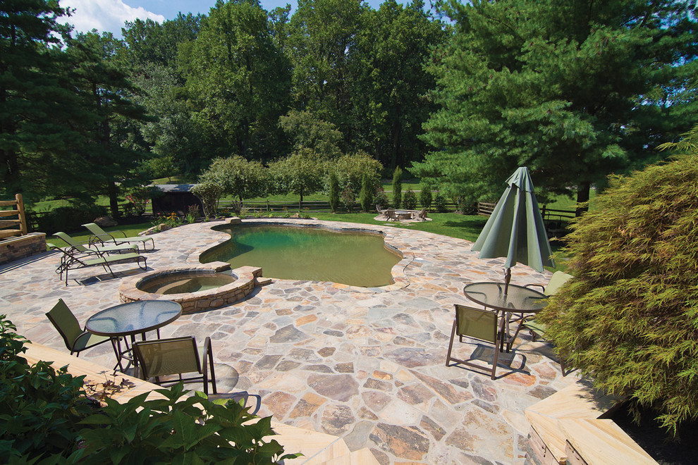 Pool Deck & Patio Renovation in New Hope, PA - Classique - Piscine ...