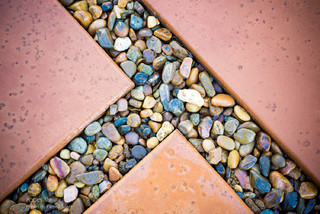 Pool Deck Expansion Joints filled with Rock - Traditional - Pool ...