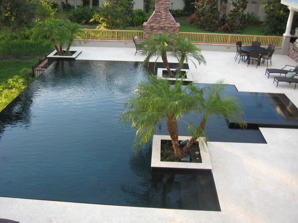 Pool / Deck / Patio - Modern - Pool - Jacksonville - by Cielo Stone and ...