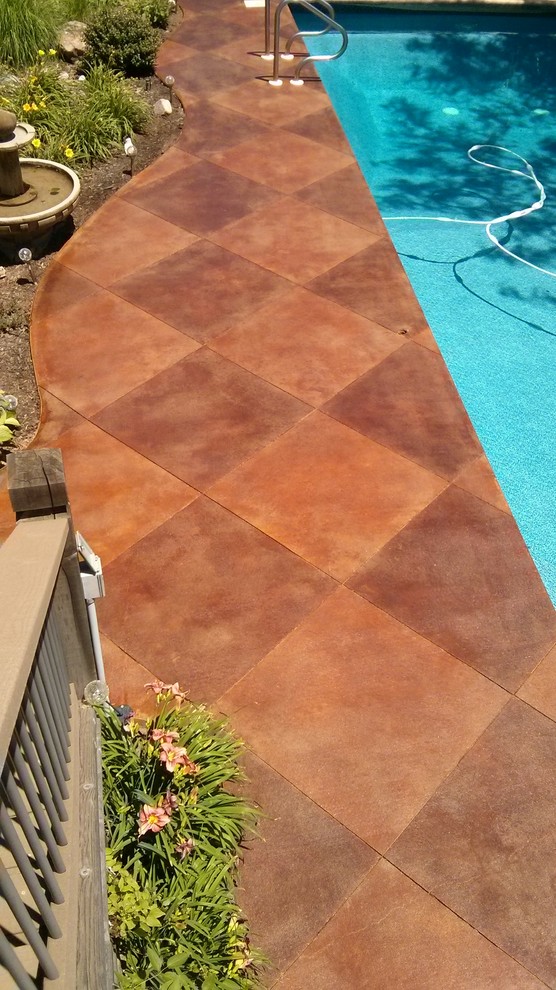 Pool decks - Pool - Wichita - by Concrete Colorscapes | Houzz